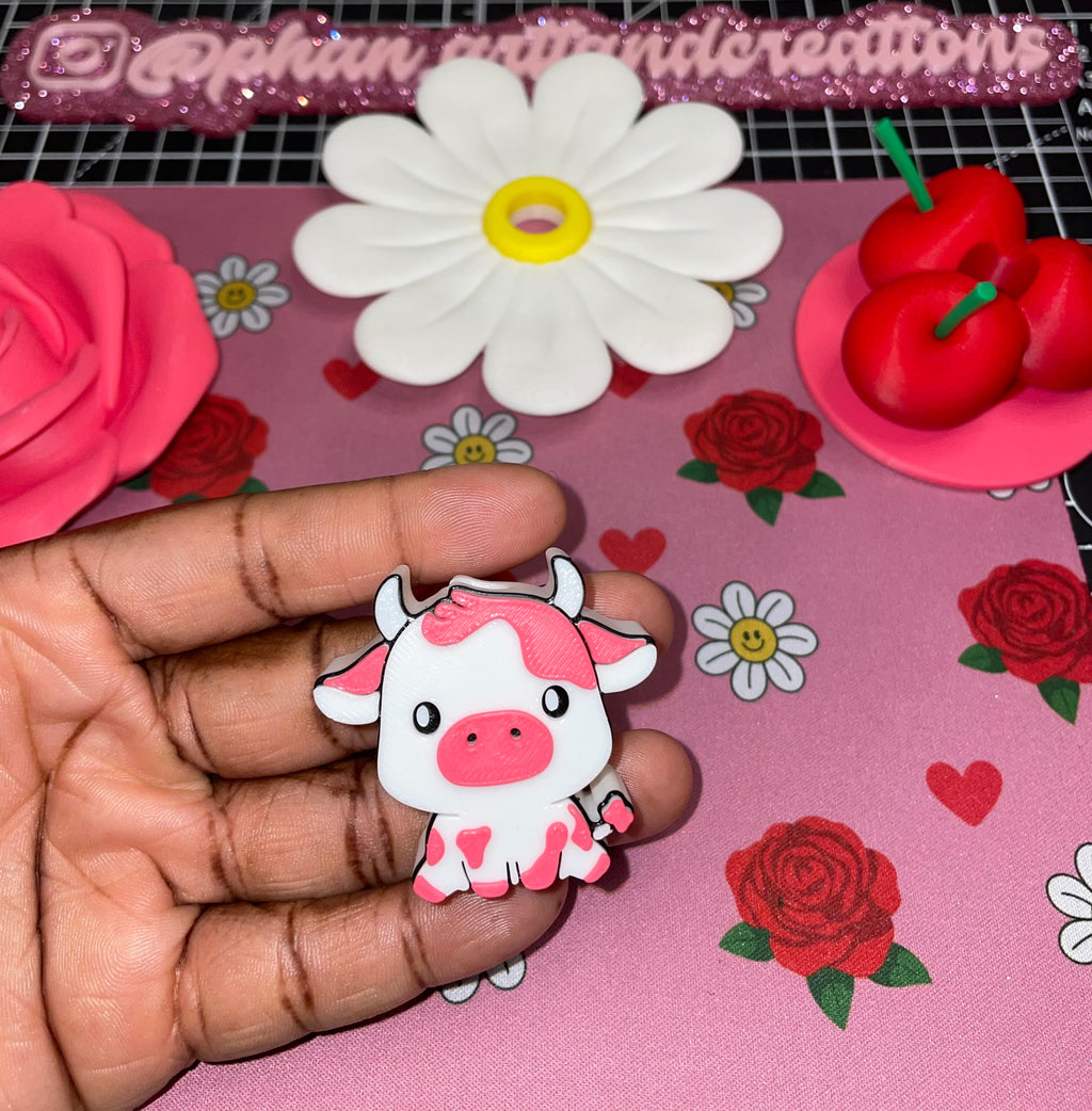 Cow straw topper 3D printed – Phan' Art Land Creations